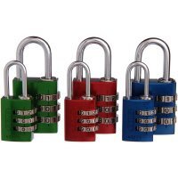 Coloured Combination Padlocks - Locks Galore